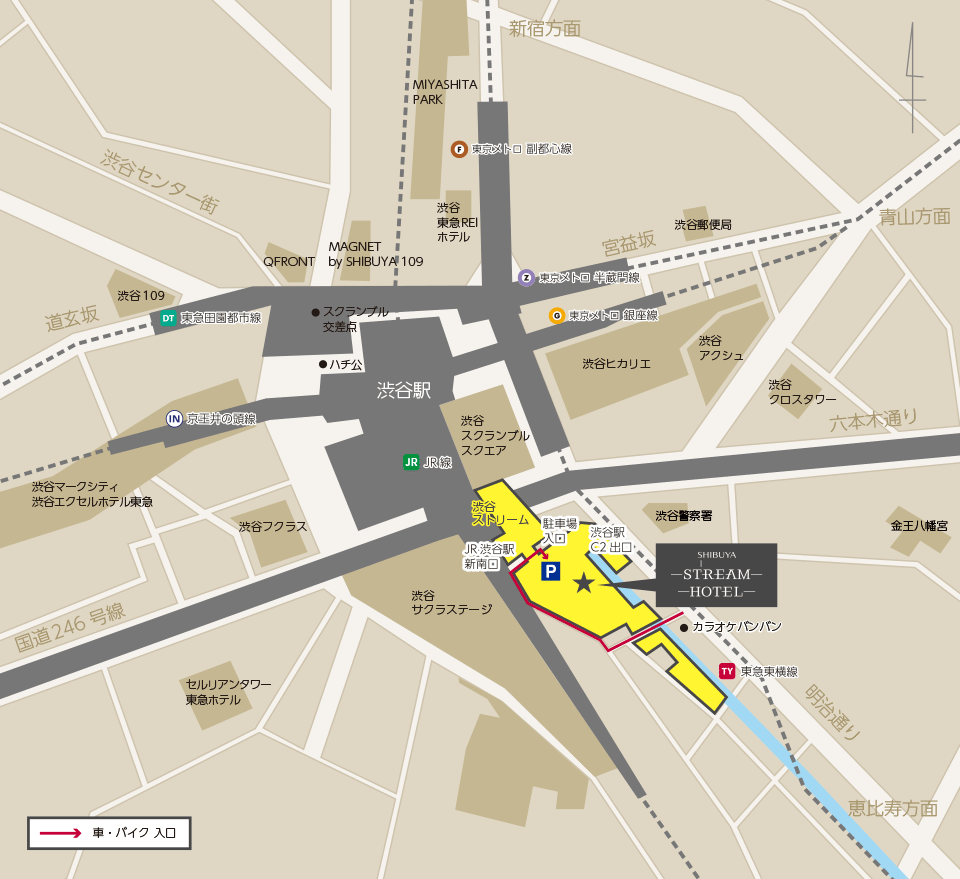 Access | Shibuya Station Directly Connected SHIBUYA STREAM HOTEL [Official]